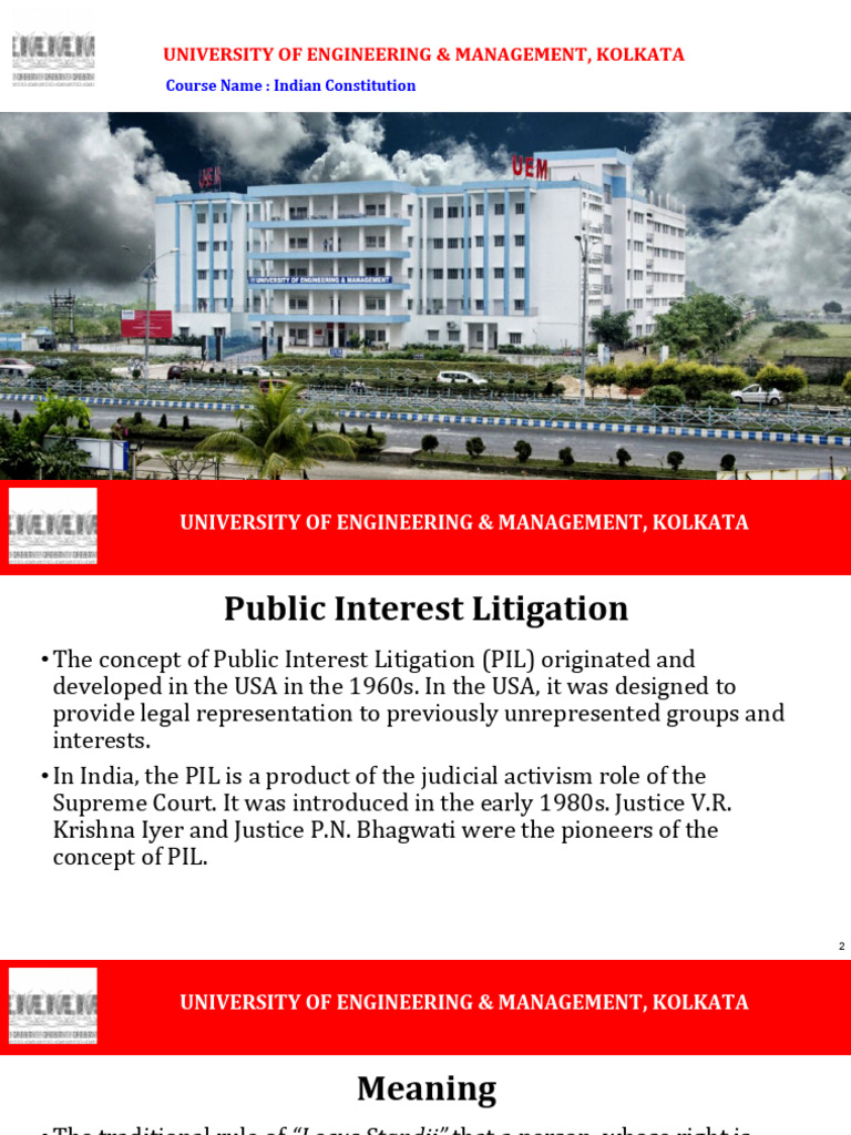 Public Interest Litigation | PDF | Justice | Crime & Violence