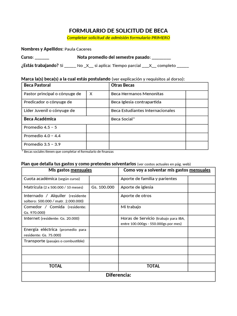 Formulario de Solicitud de BECA 2025 para PUBLICAR2 | PDF