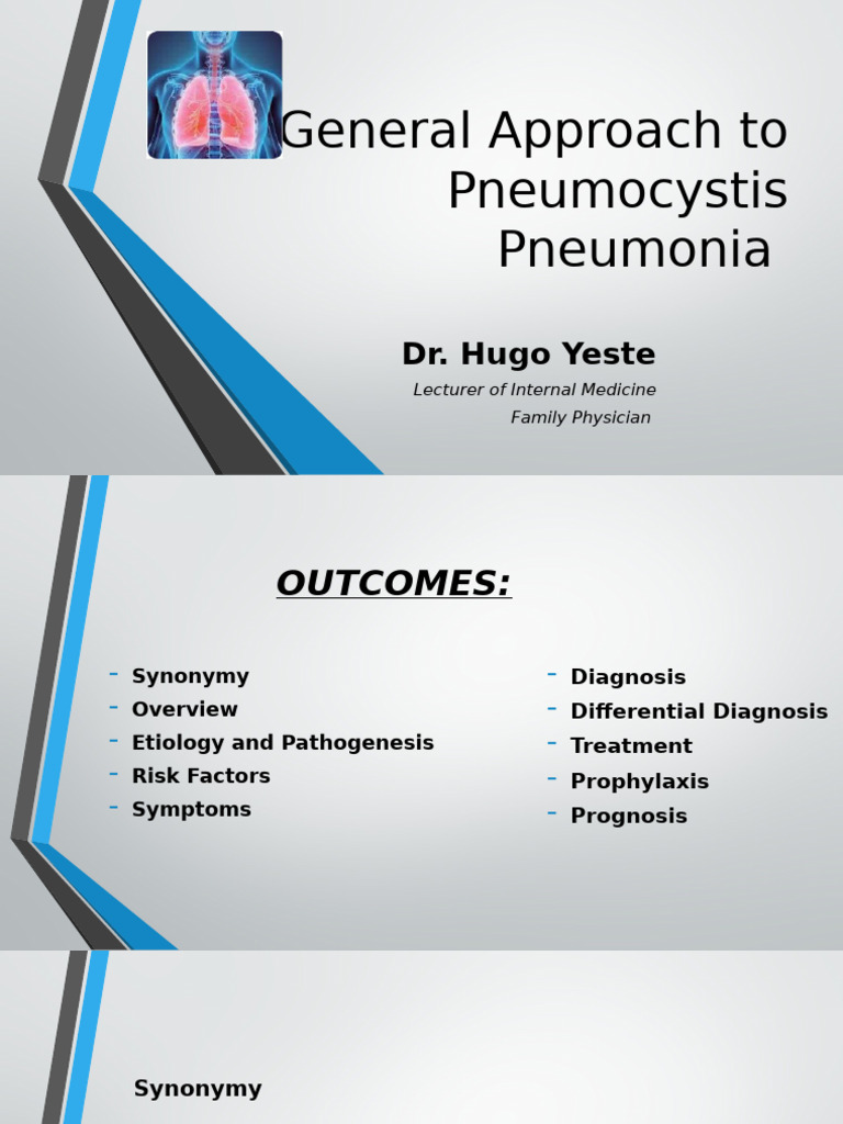 General Approach To Pneumocystis Pneumonia-1 | PDF | Respiratory ...