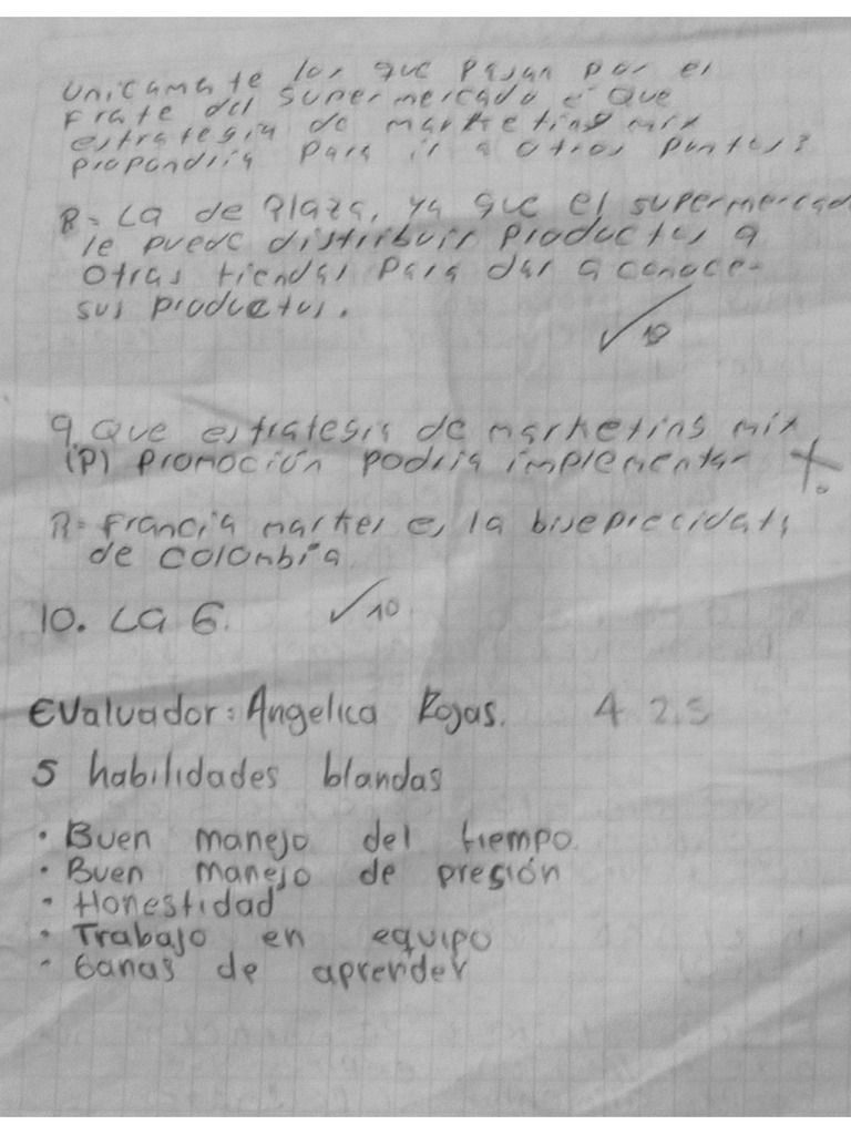 Evaluación Cubides | PDF