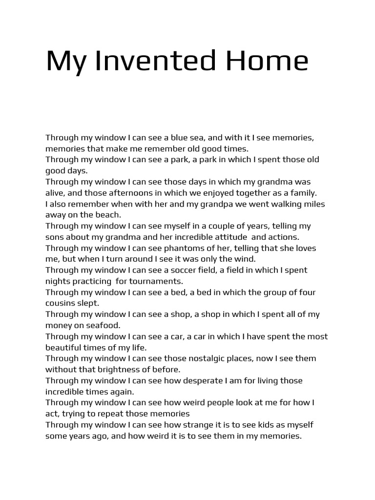 Through My Bedroom Window Contest | PDF