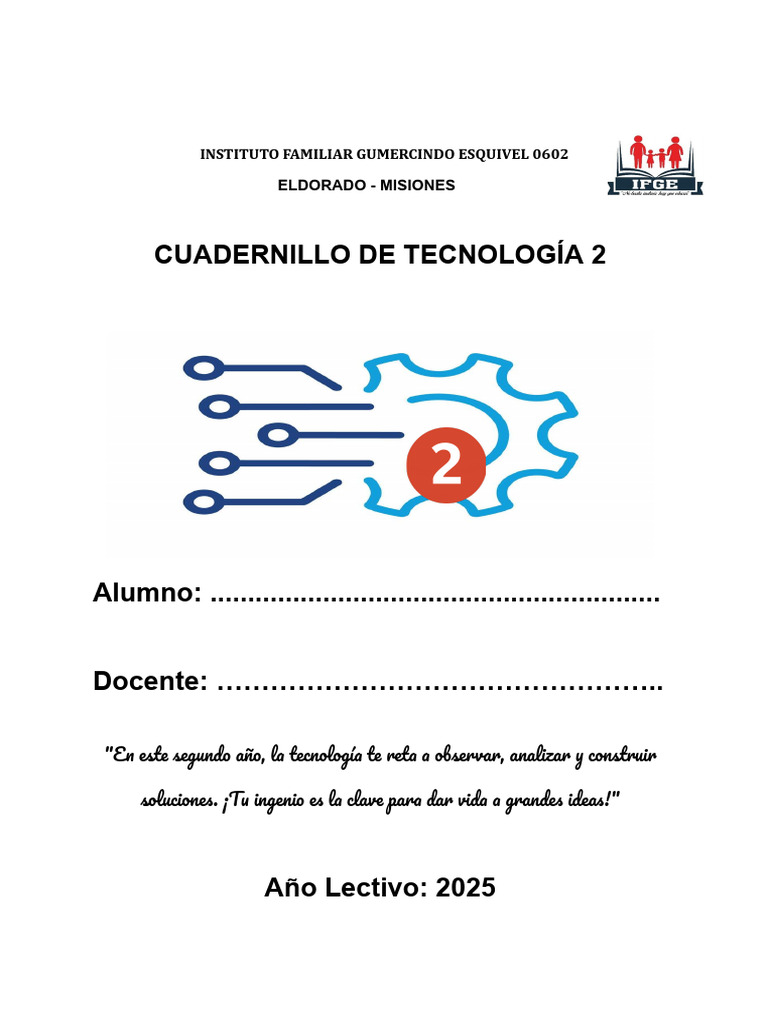 Cuadernillo Tecnologia 2 | PDF | Red de computadoras | Automatización