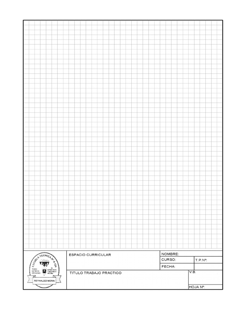 Hoja Normalizada de Escuela Merin - A4 BL | PDF