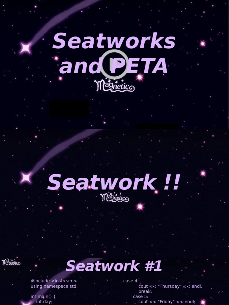 ICT-PETA-AND-SEATWORK-1 | PDF | Namespace | Computer Programming