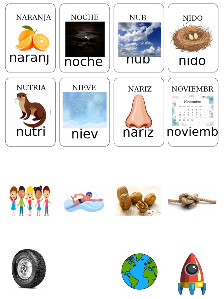 Palabras con N y D en Español | PDF