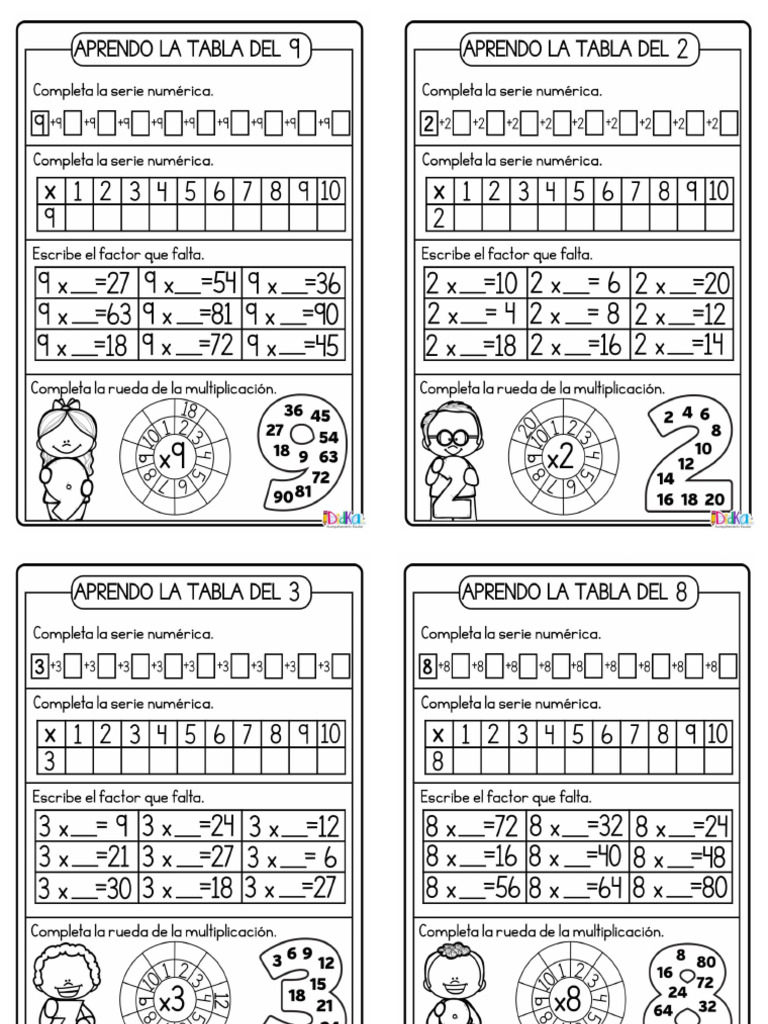 Mi Libro de Tablas | PDF