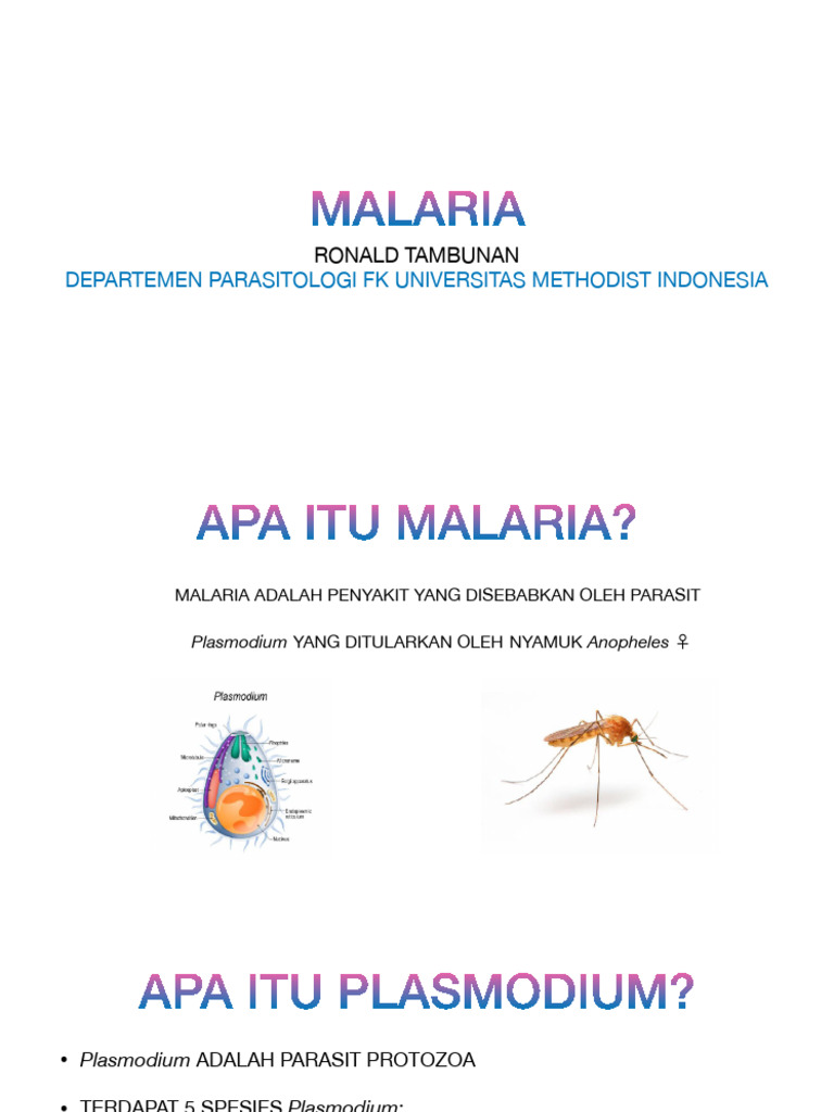 Panduan Lengkap tentang Malaria dan Plasmodium | PDF