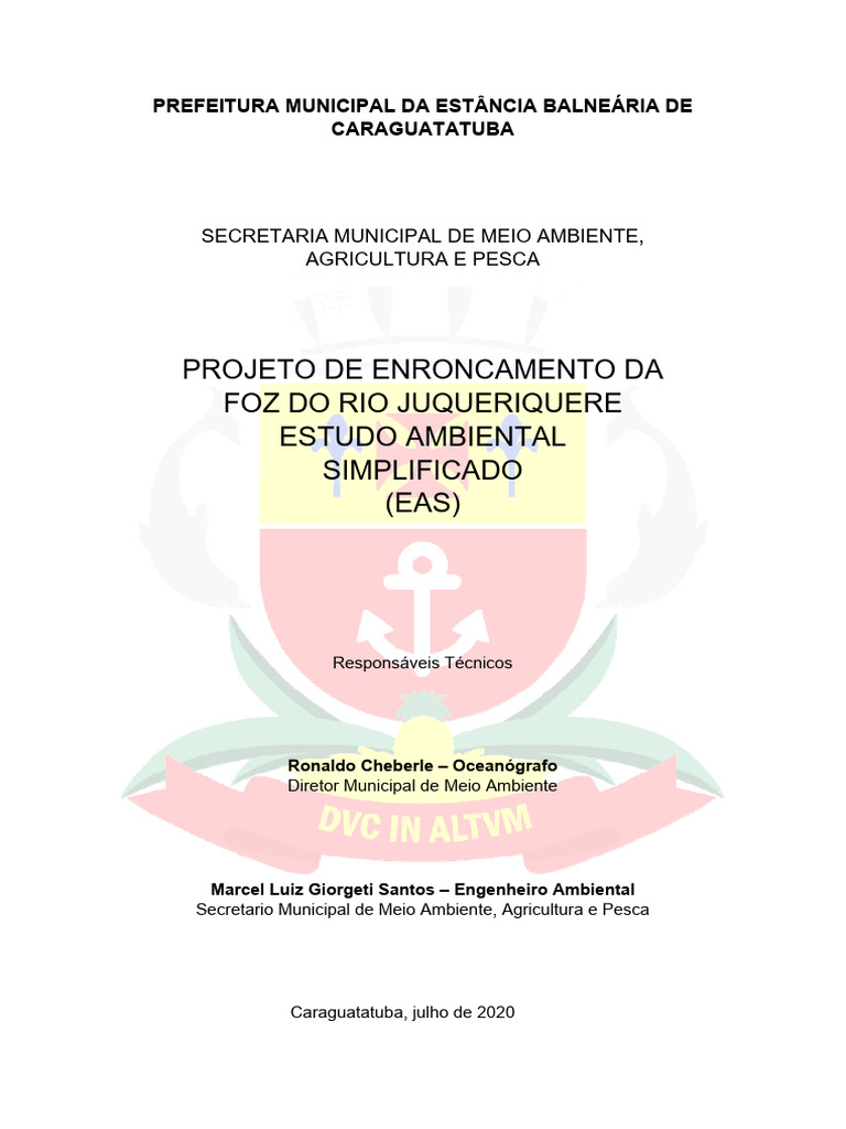 Enrocamento Juqueriquere Estudos Ambientais | PDF | Enchente | Rio