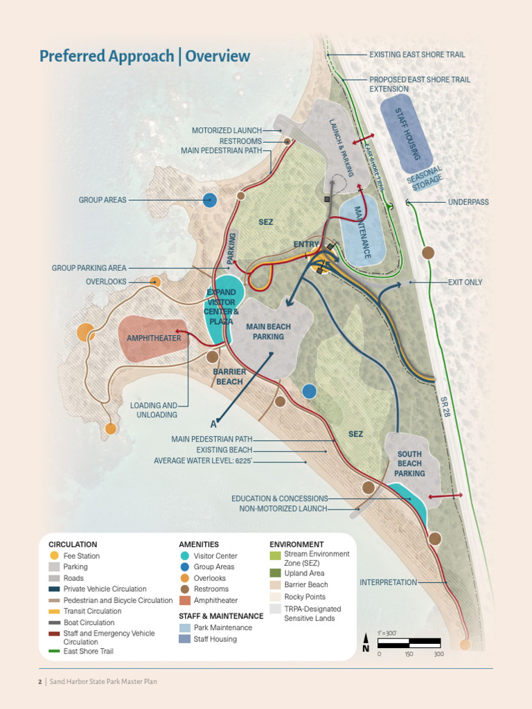 Sand Harbor Preferred Approach Overview Map | PDF | Transport | Land Transport