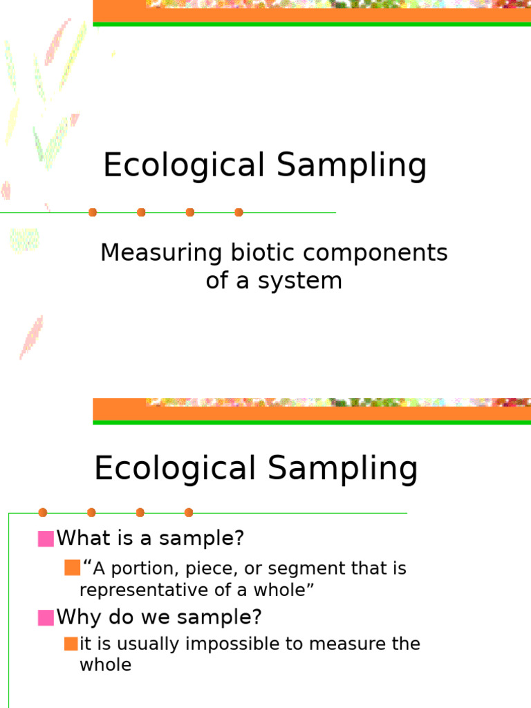 Ecological Sampling Methods Explained | PDF | Sampling (Statistics ...