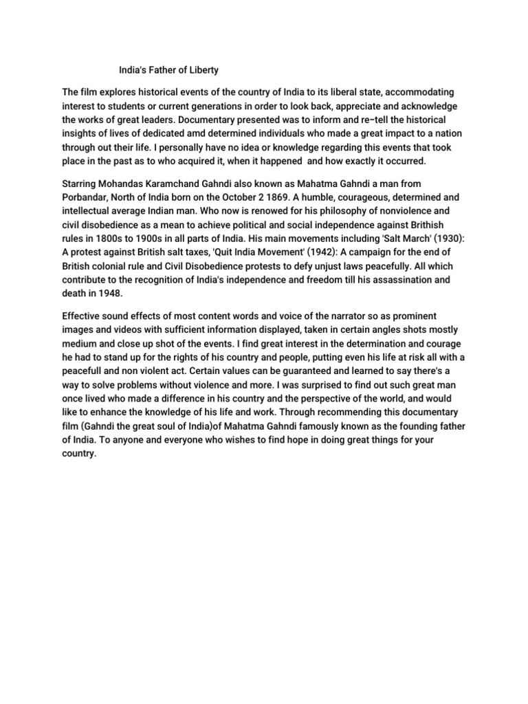 India's Father-WPS Office | PDF