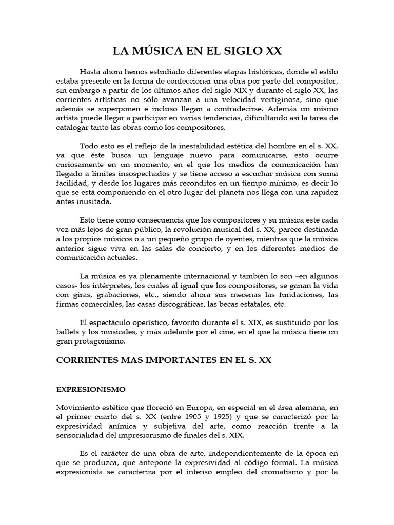 La Mã Sica en El Siglo XX | PDF | Musicología | Teoría musical