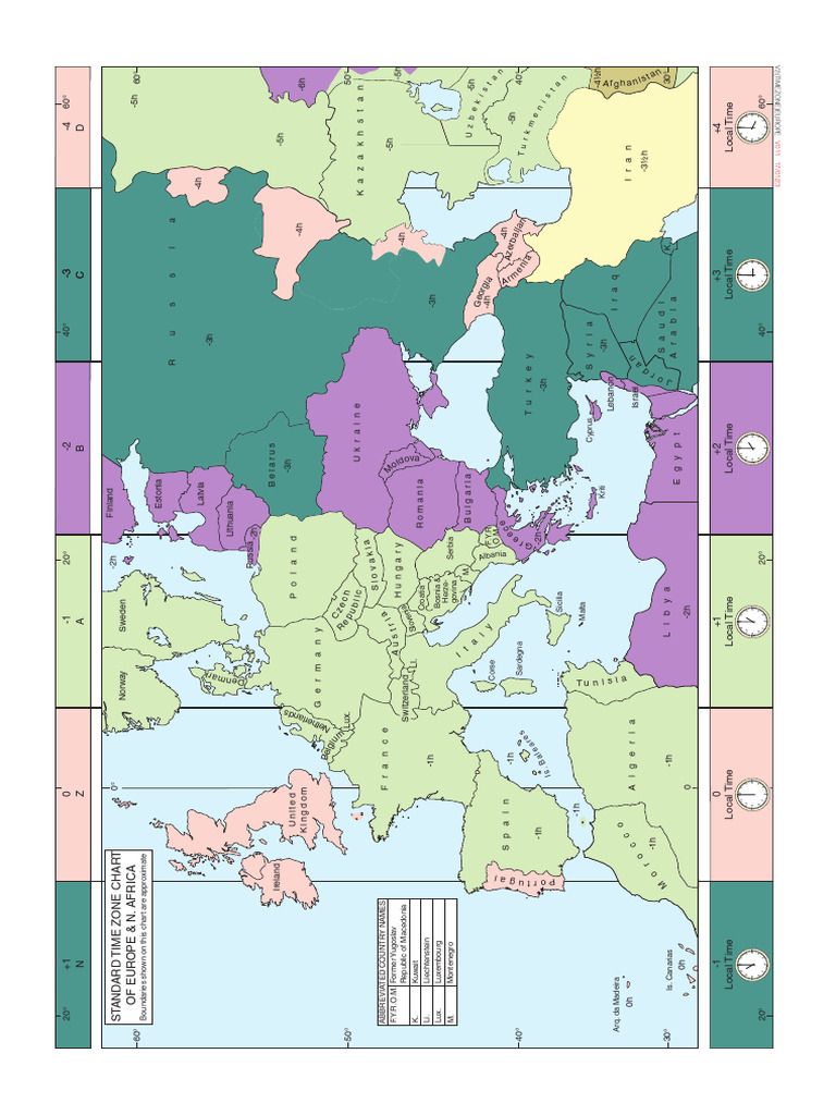 European Time Zones Overview | PDF