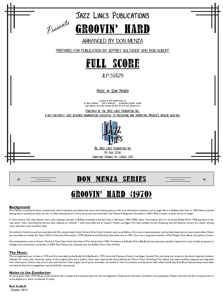 JLP 51431 | PDF | Jazz | Popular Music