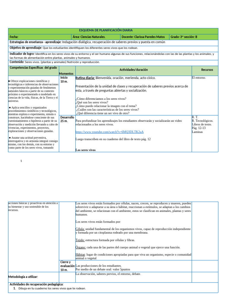 Planificacion Tarea Tic | PDF | Enseñando | Aprendizaje