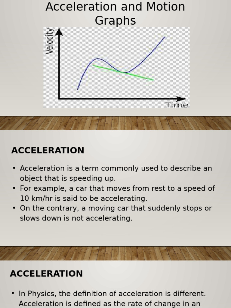 Acceleration and Motion Graphs | PDF | Velocity | Acceleration