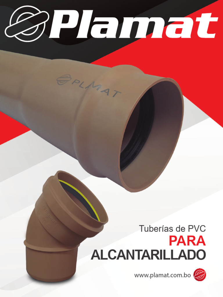 Tuberías PVC para Alcantarillado Plamat | PDF | Cloruro de polivinilo | Procesos industriales