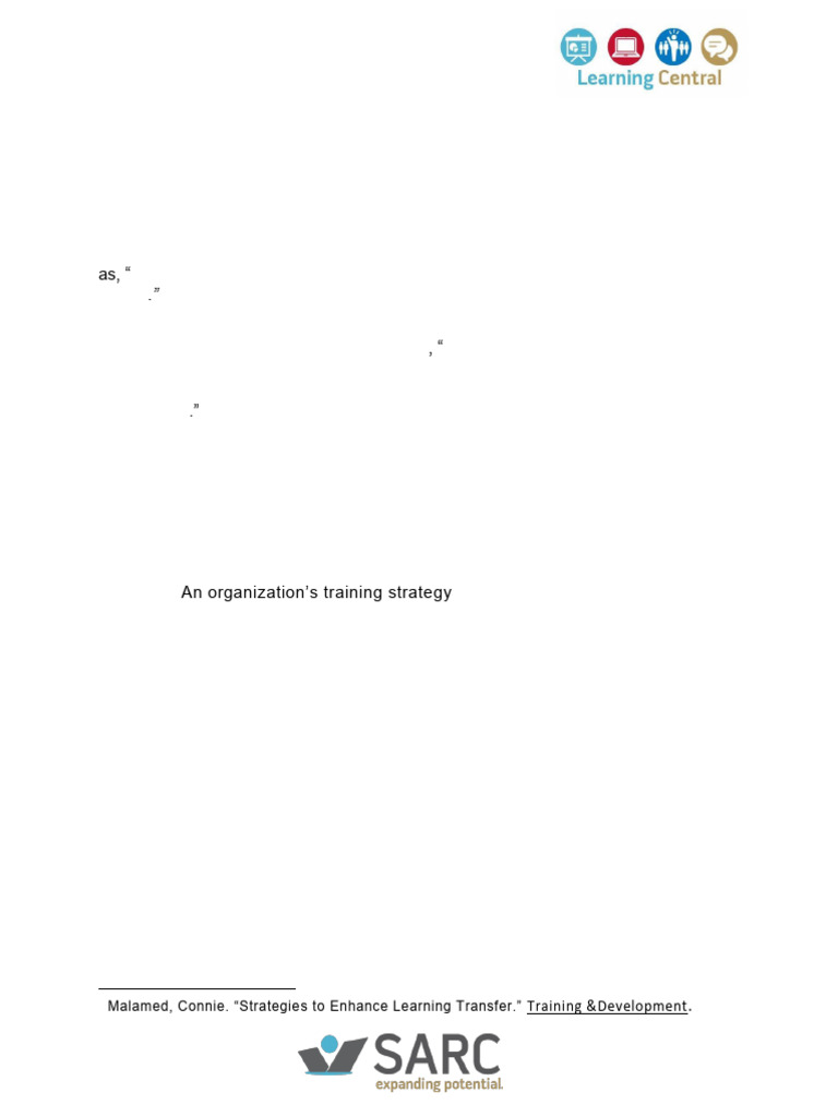 The Seven Factors in The Transfer of Learning Process | PDF | Learning ...