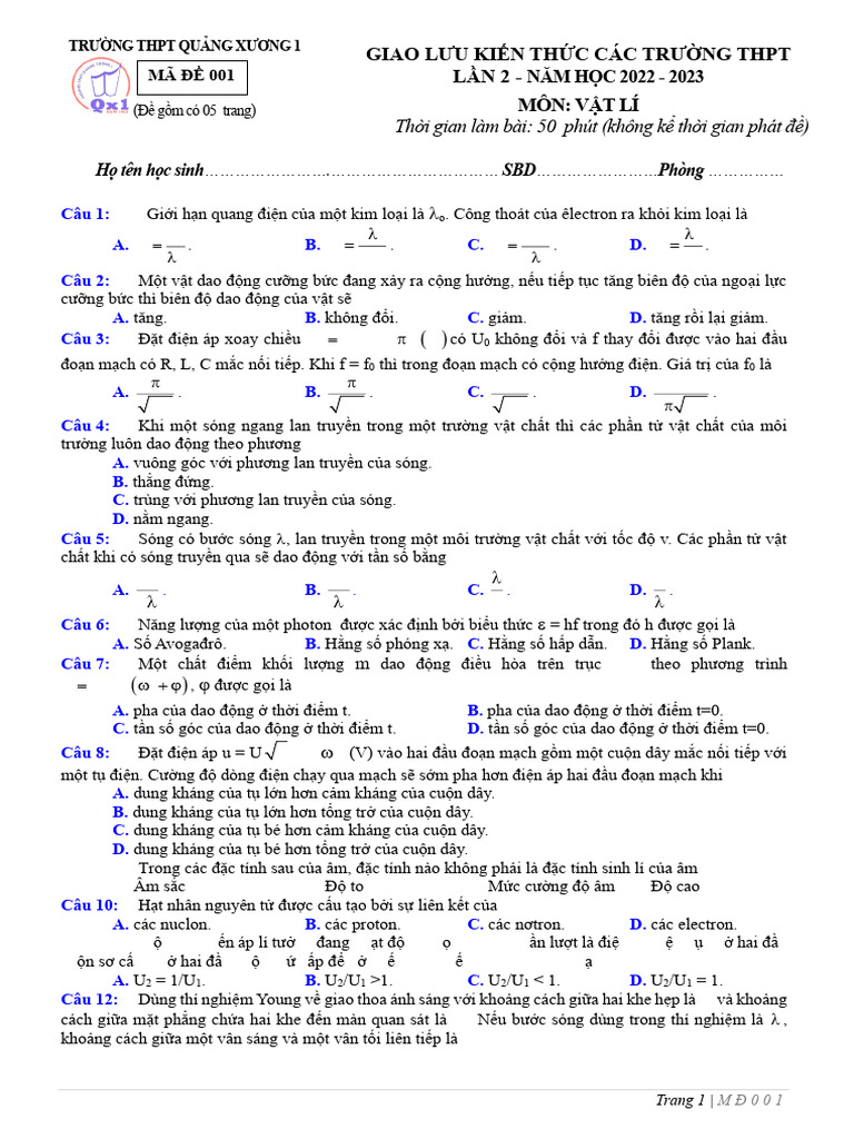 Vat Ly | PDF