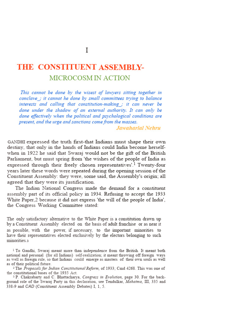 Origins of India's Constituent Assembly | PDF | Partition Of India ...