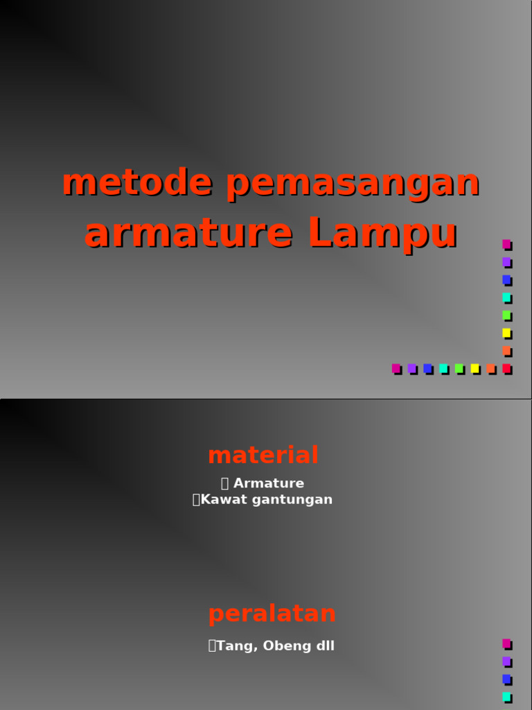 Instalasi lampu | PDF
