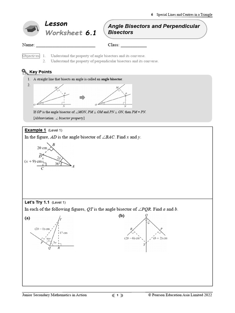 Triangle Centres and Perpendicular Bisectors | PDF | Triangle ...