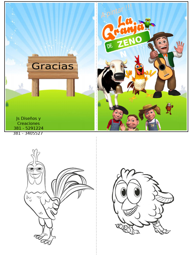 20.libritos para Colorear La Granja | PDF