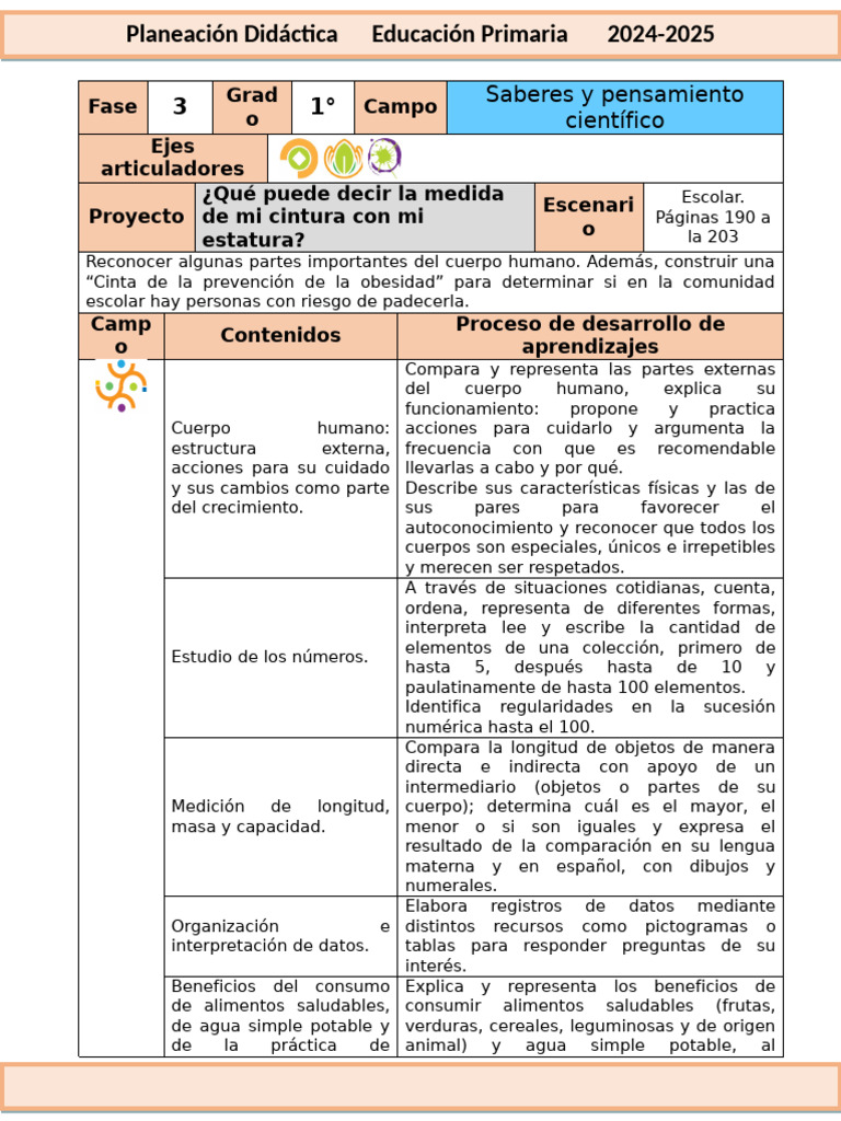 1er Grado Febrero - 07 Qué Puede Decir La Medida de Mi Cintura | PDF ...