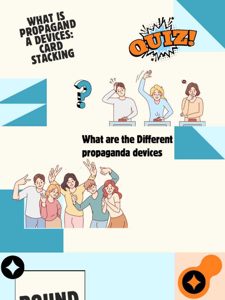 Different Propaganda Devices CARD STACKINGORO | PDF | Propaganda ...