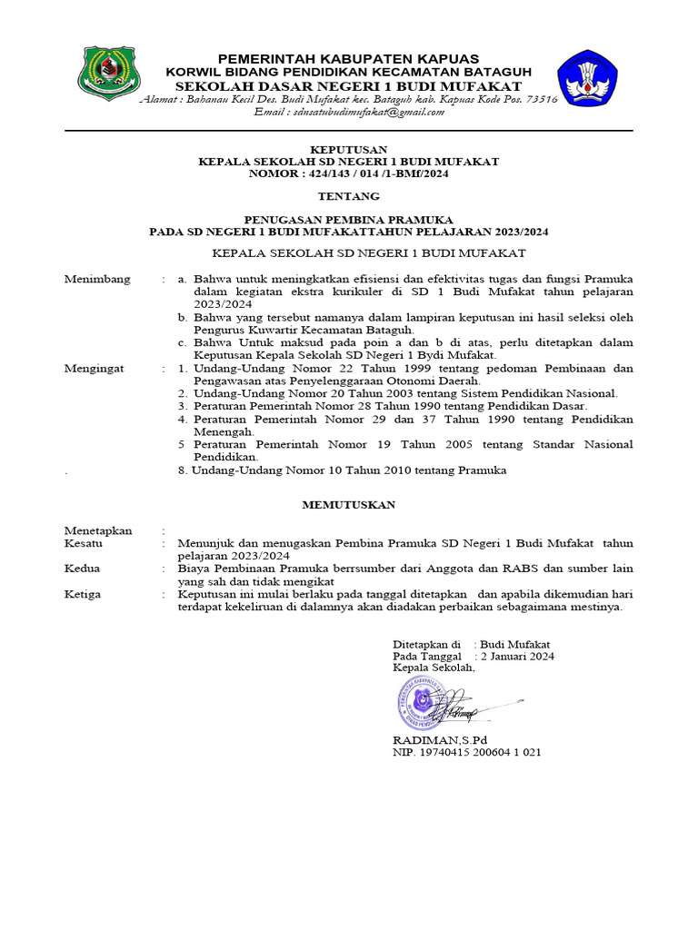 SK Pramuka | PDF