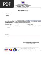 Medico-Legal Certificate Sample | PDF