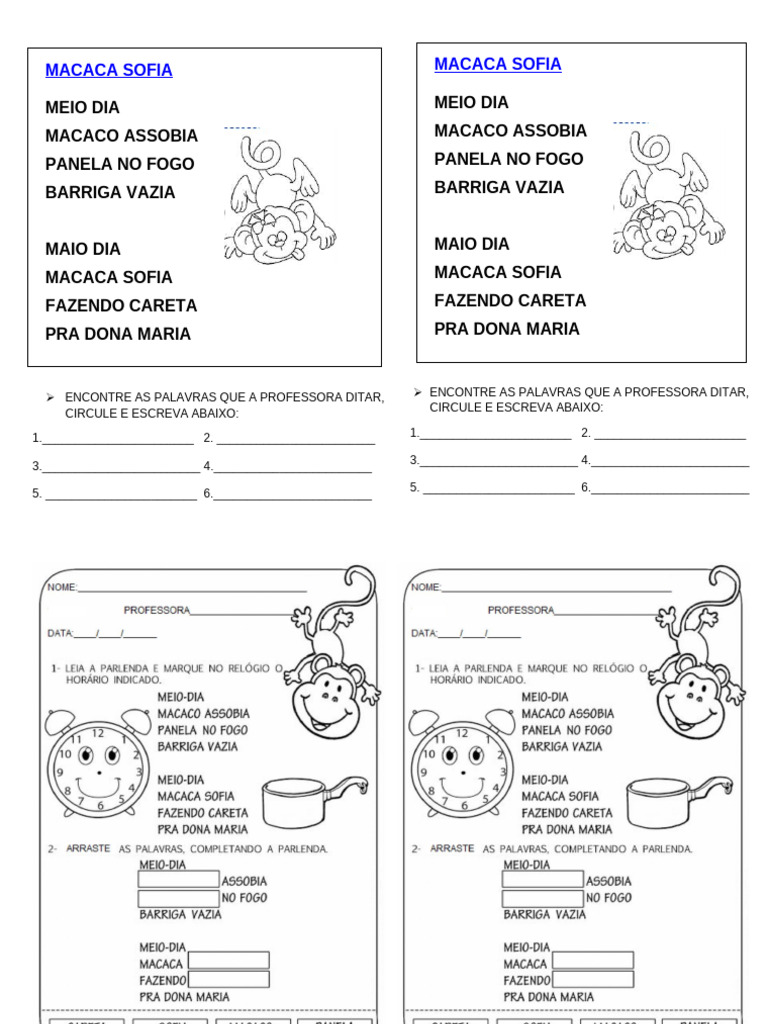 Macaca Sofia 2º Ano | PDF