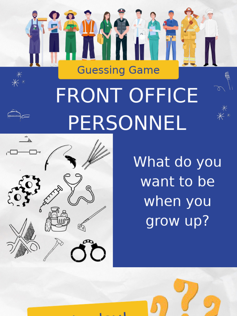 Front Office Personnel Guessing Game | PDF
