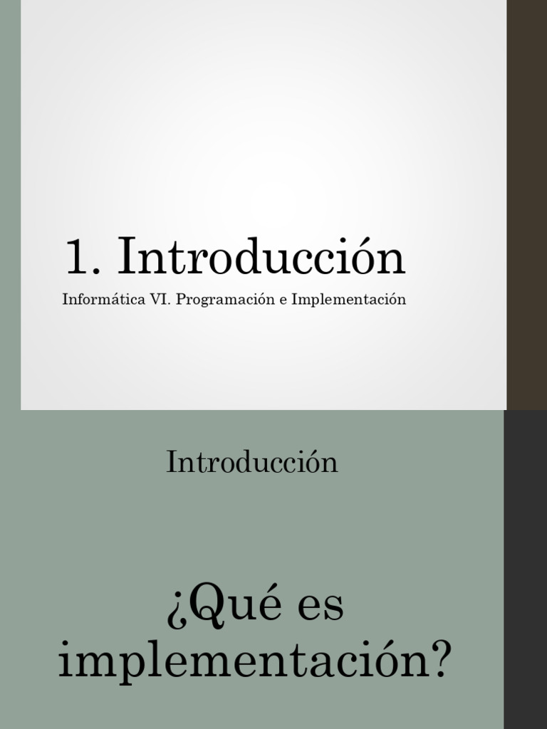 Implementación y Principios de Programación | PDF | Programación de ...