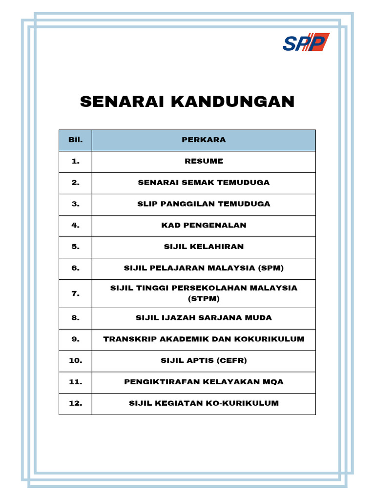 SPP Interview Divider Example | PDF