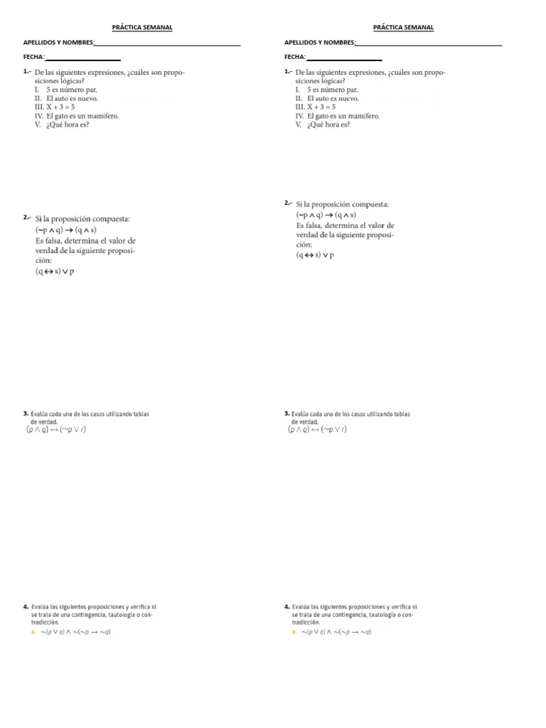 Práctica Semanal - 2do | PDF