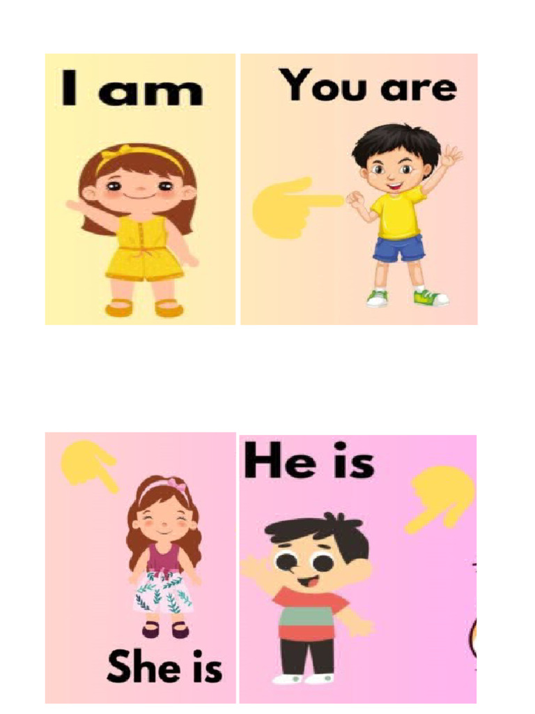 Verb "To Be" Flashcards | PDF