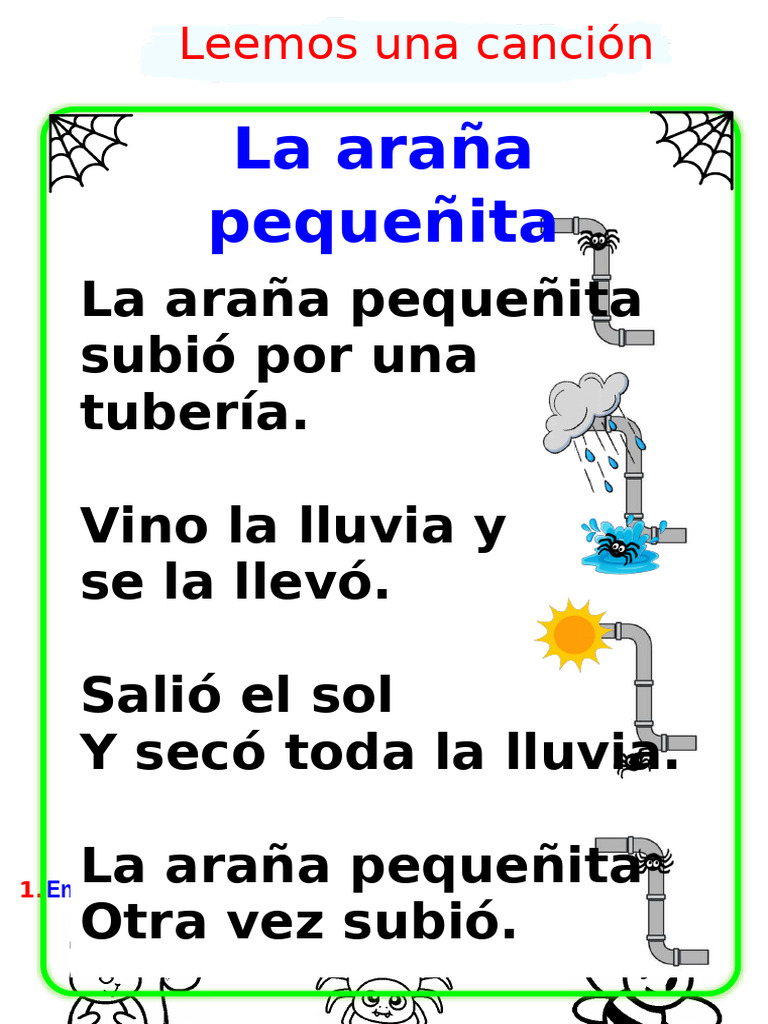 Actividades educativas sobre "La araña" | PDF