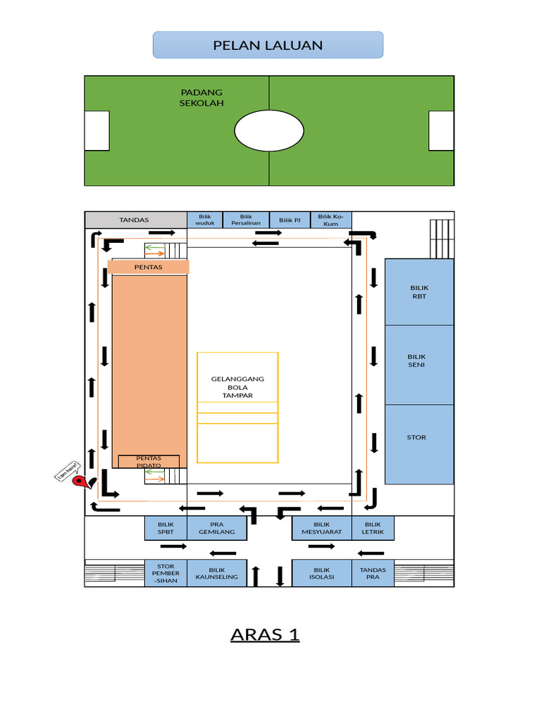 Pelan Lantai Sekolah | PDF