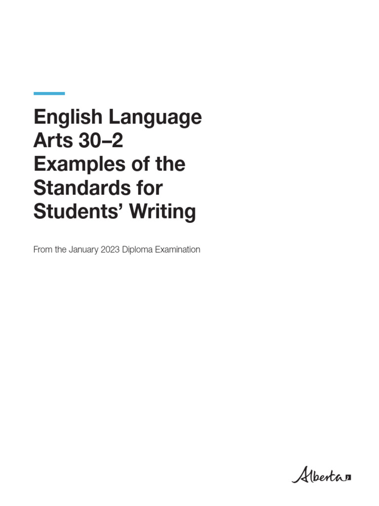 Edc Ela30 2 Examples Student Writing Jan 2023 | PDF | Educational ...