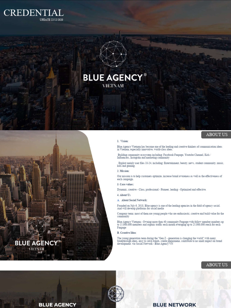 Credential Blue Agency Vietnam - 2021 | PDF