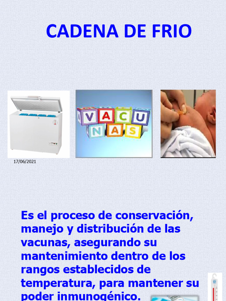 Elementos y Niveles de la Cadena de Frío | PDF | Refrigerador | Vacunas
