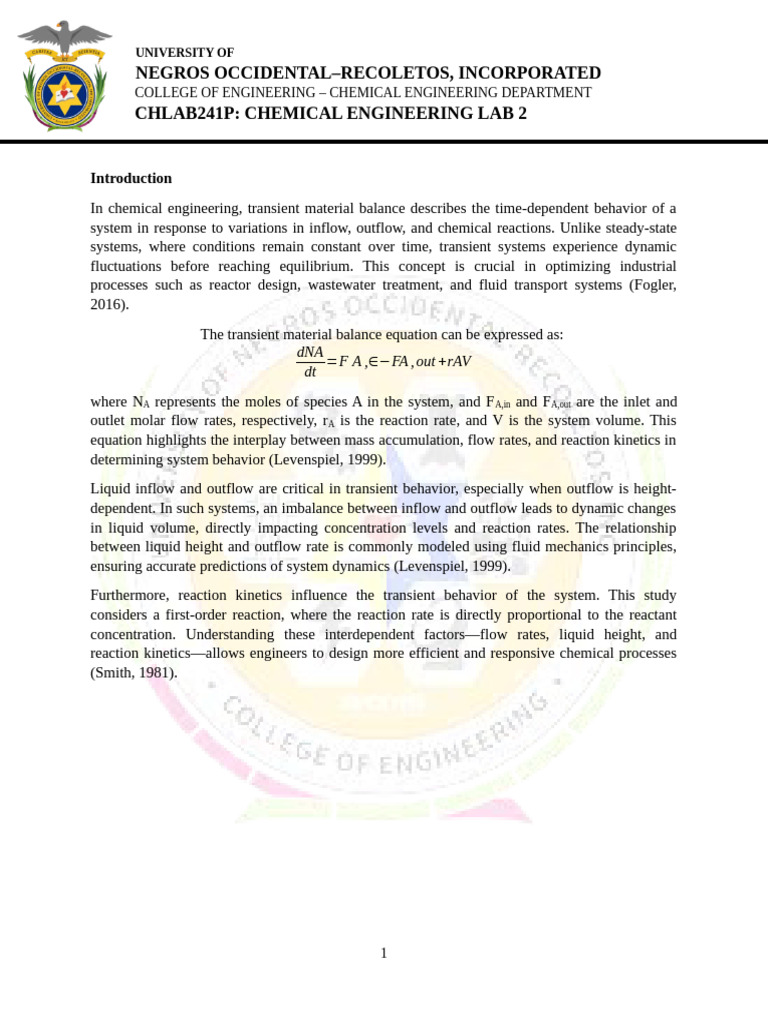 Exp 3 Transient Material Balance | PDF