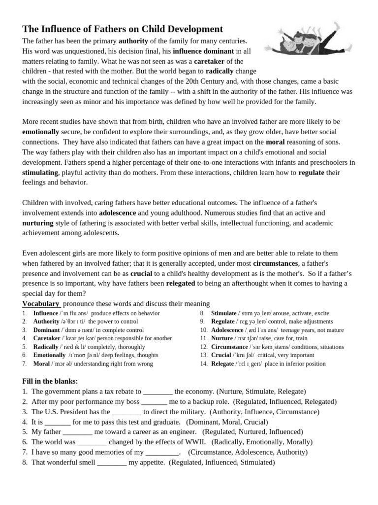 The Influence of Fathers on Child Development 副本 | PDF | Child ...