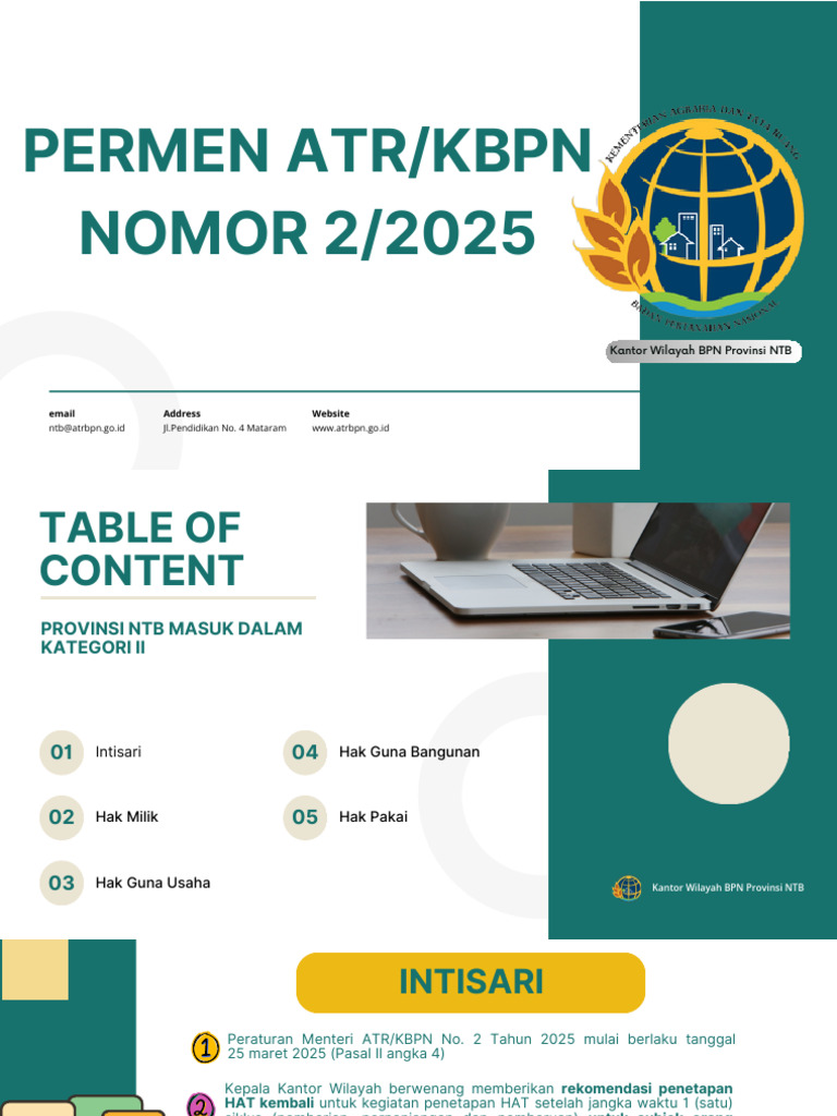 Peraturan Menteri ATR/BPN No. 2/2025 | PDF