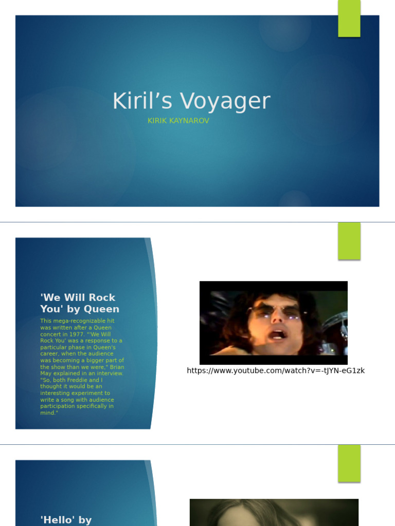 Music and Culture in Kiril's Voyager | PDF