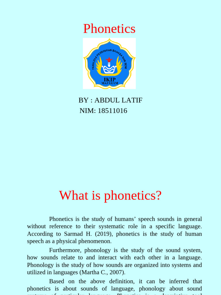 Understanding Phonetics and Its Types | PDF | Phonetics | Sound