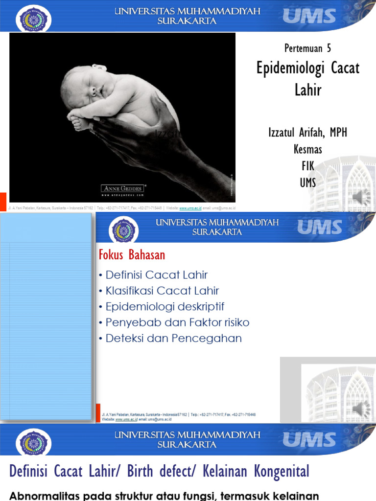 Epidemiologi Cacat Lahir dan Pencegahannya | PDF