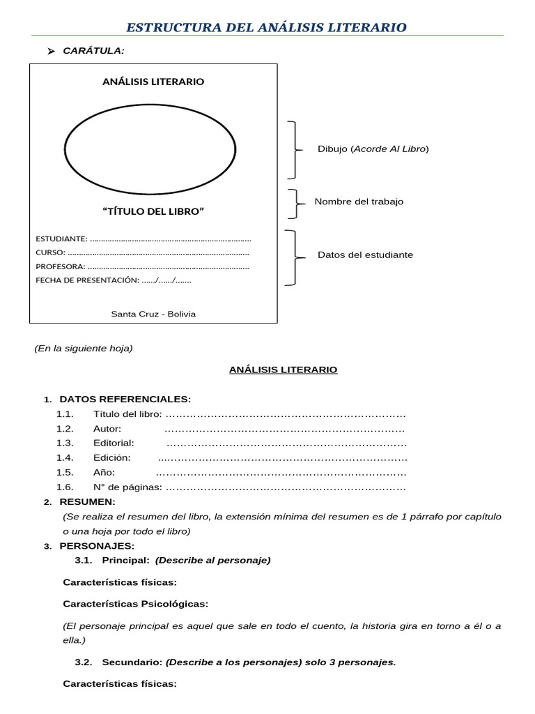 Formato Del Analisis Literario 3s | PDF
