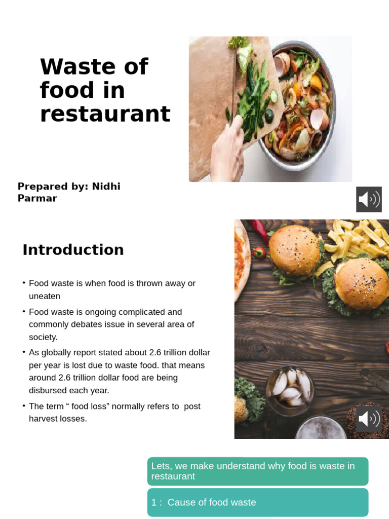Addressing Food Waste in Restaurants | PDF | Waste | Restaurants